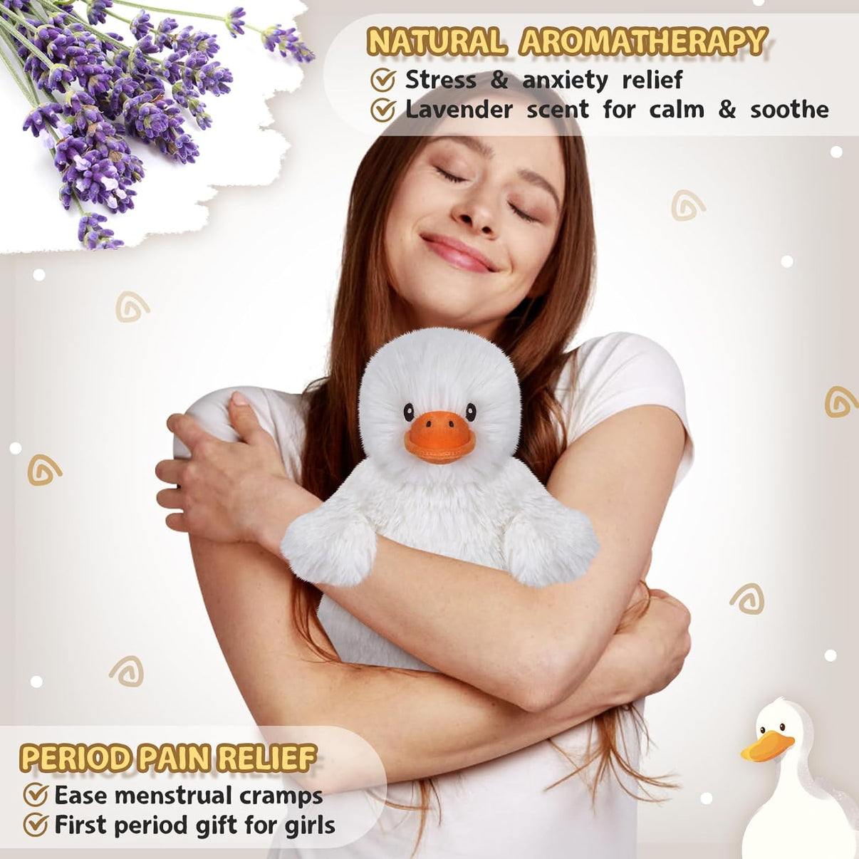 SuzziPals Microwave Duck Stuffed Animals, Duck Plushies, Microwavable ...